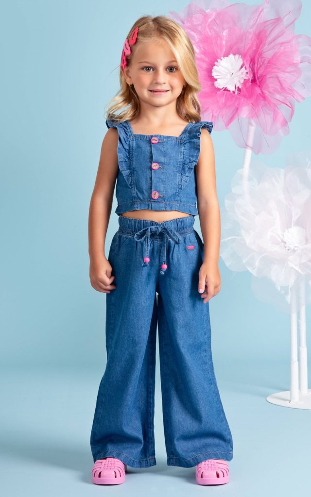 Vestido Bebê Menina Vermelho em Viscose com Babados para Natal